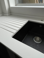 Solid Surface Worktop Installation | Olly London Worktops