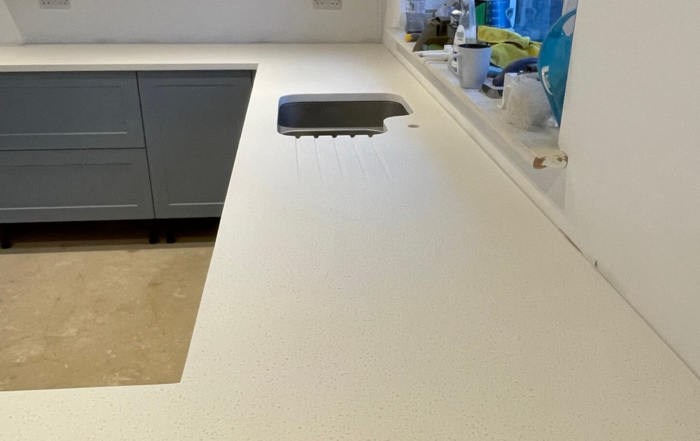 Solid Surface Worktop Installation | Olly London Worktops